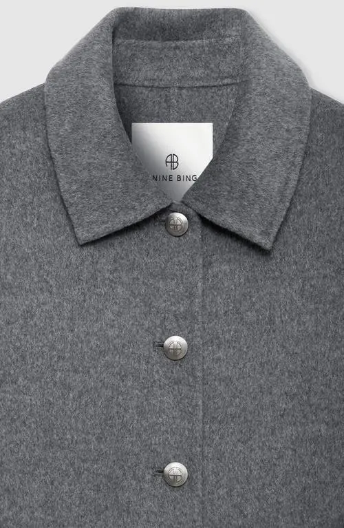 ANINE BING Cashmere Luca Jacket - Heather Grey