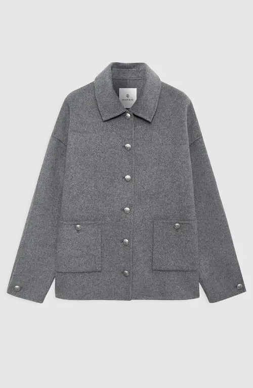 ANINE BING Cashmere Luca Jacket - Heather Grey