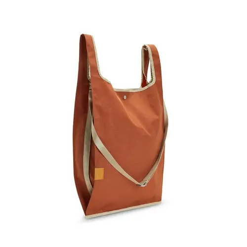 LOJEL Niru 3 Way Tote 15l Convertible Backpack With Shoulder & Crossbody Strap - Terracotta