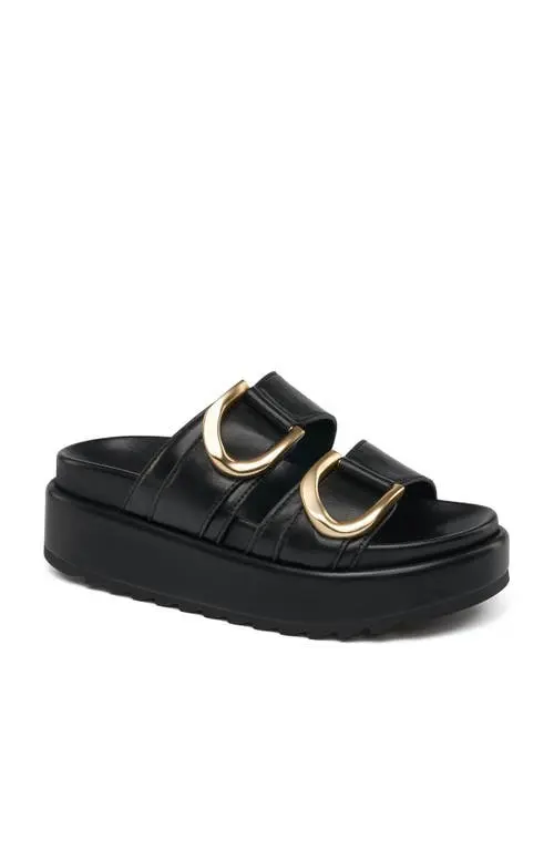 J/SLIDES NYC Sierra Platform Sandal - Black