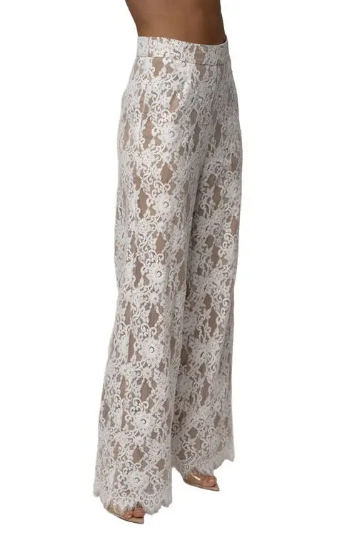 JLUXLABEL Lace Wide-leg Pant