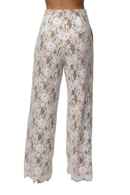JLUXLABEL Lace Wide-leg Pant
