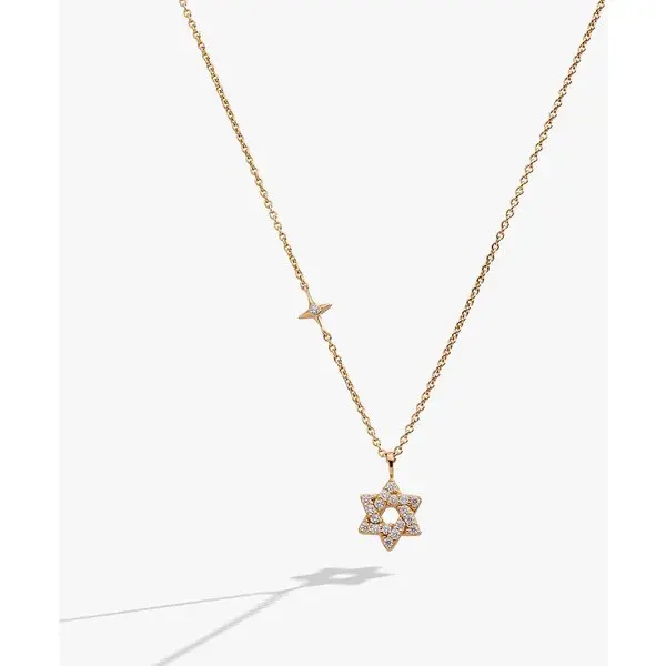 ALEX AND ANI Star Of David Pendant Necklace - Gold