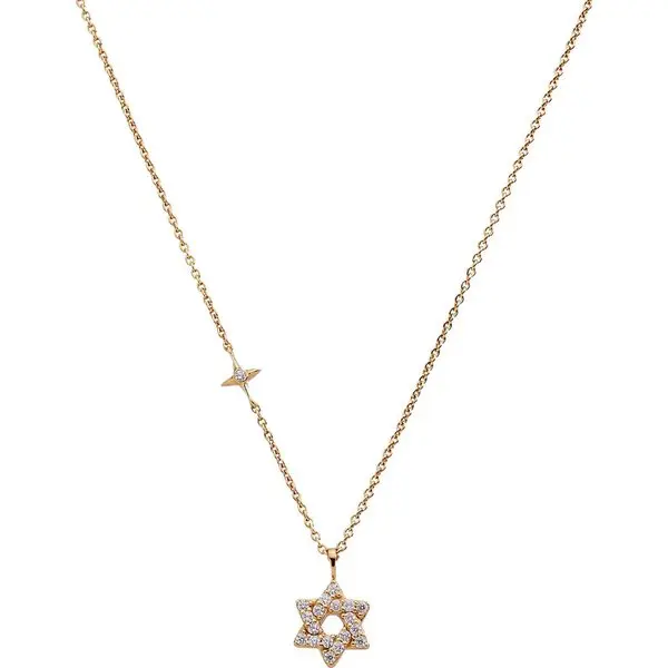 ALEX AND ANI Star Of David Pendant Necklace - Gold