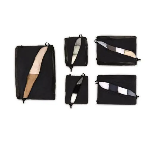 LOJEL Ordo 5-piece Travel Packing Organizer Set - Black