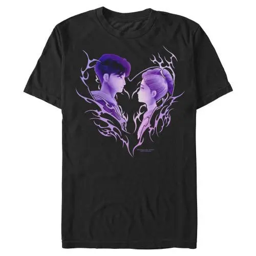 KPOP DEMON HUNTERS Jinu And Rumi Love Short Sleeve Graphic T-shirt