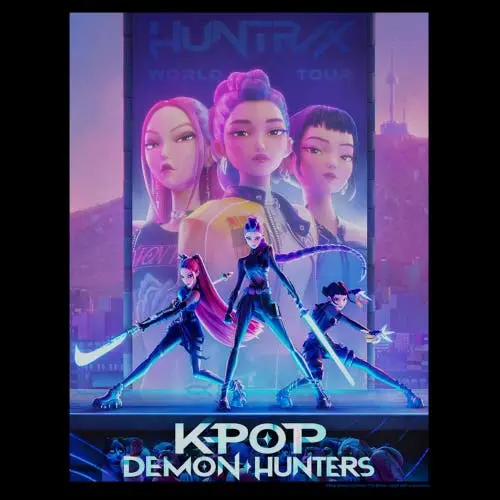 KPOP DEMON HUNTERS Trio Poster Graphic T-shirt