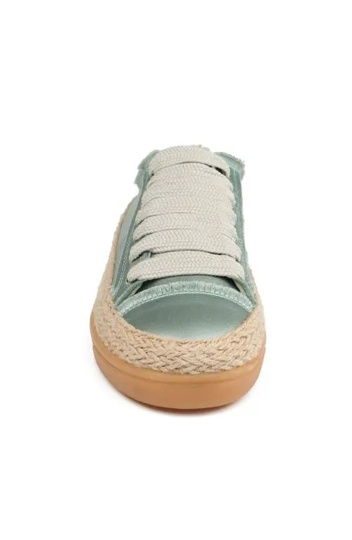 J/SLIDES NYC Henlen Satin Mule Sneaker - Fern