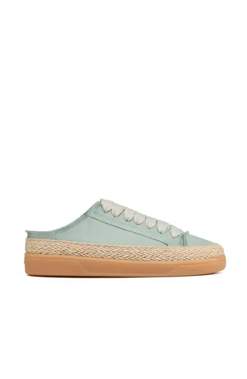 J/SLIDES NYC Henlen Satin Mule Sneaker - Fern