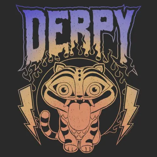 KPOP DEMON HUNTERS Mythic Lightning Derpy Short Sleeve Graphic T-shirt