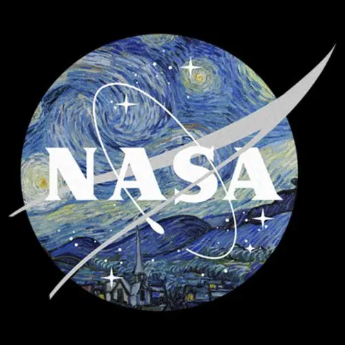NASA Starry Night Logo Short Sleeve Graphic T-shirt