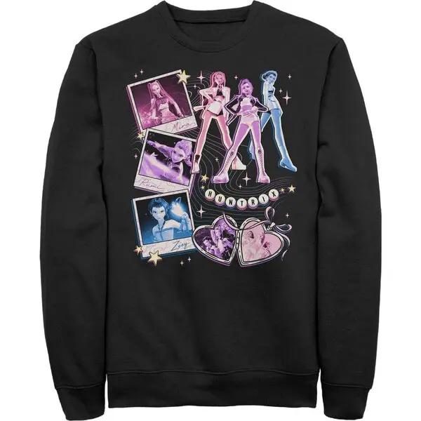 KPOP DEMON HUNTERS K-pop Demon Hunters Huntrix Graphic Crewneck Sweatshirt