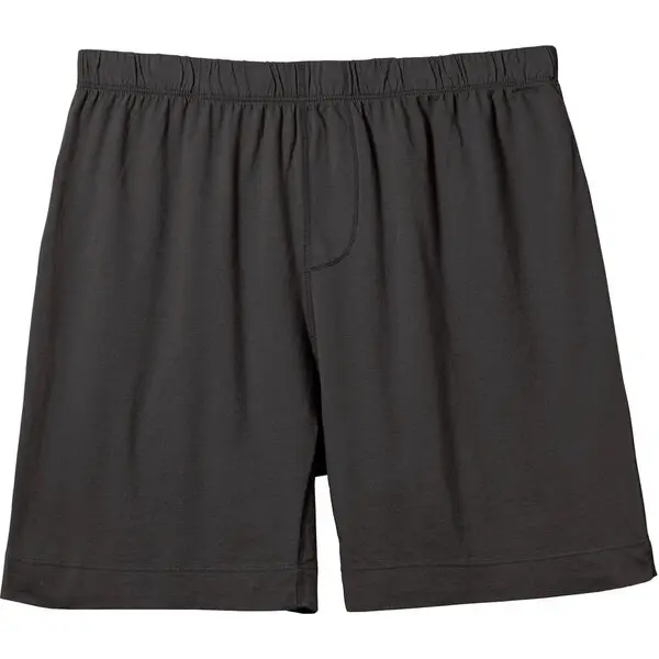 CITY THREADS USA-MADE Soft 100% Cotton Jersey Boxer - Charcoal