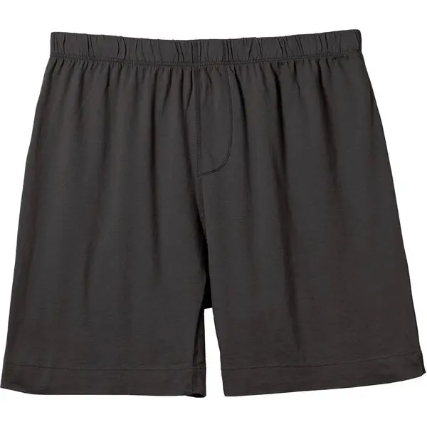 CITY THREADS USA-MADE Soft 100% Cotton Jersey Boxer - Charcoal