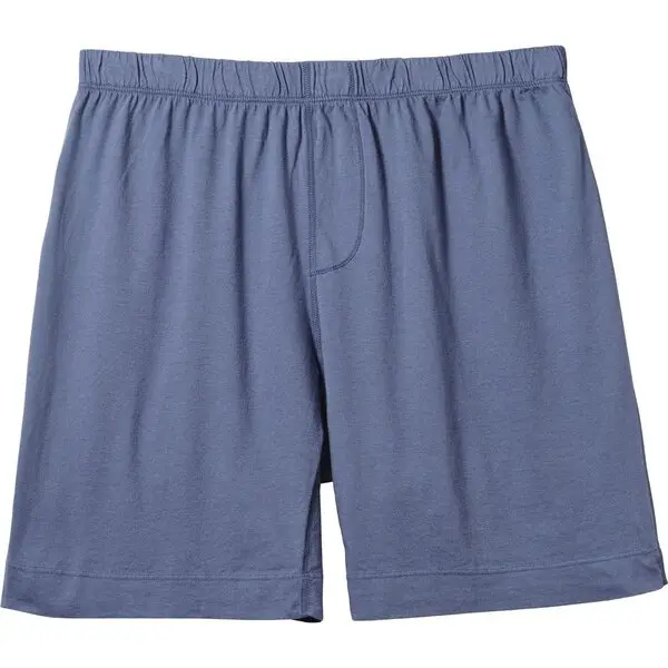 CITY THREADS USA-MADE Soft 100% Cotton Jersey Boxer - Denim Blue