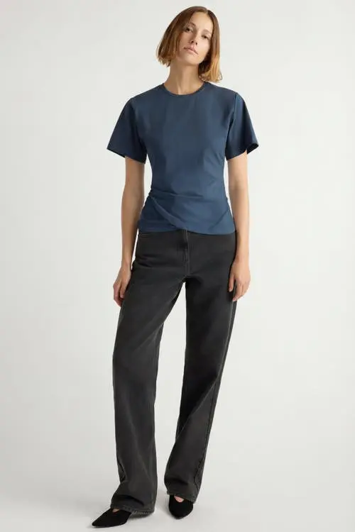 Modern Citizen Janette Front-wrap Jersey Tee