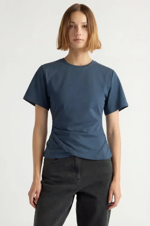 Modern Citizen Janette Front-wrap Jersey Tee