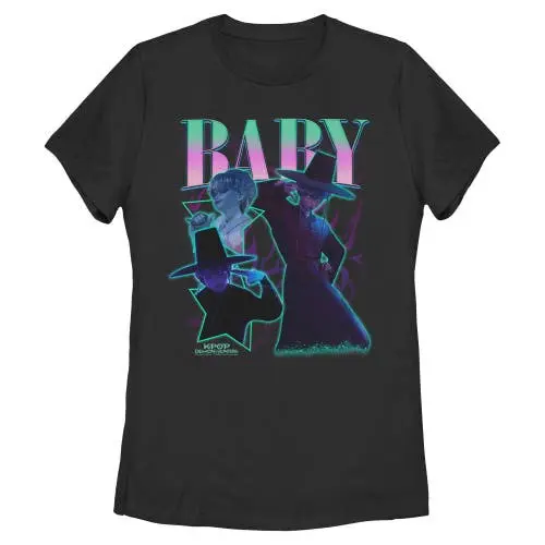 KPOP DEMON HUNTERS Baby Saja Collage Graphic T-shirt