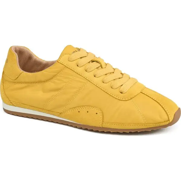 J/SLIDES NYC Preppy Lace-up Sneaker - Mustard