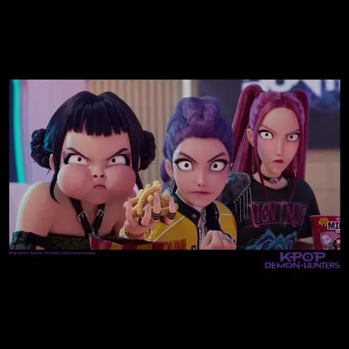 KPOP DEMON HUNTERS Angry Trio Scene T Shirt