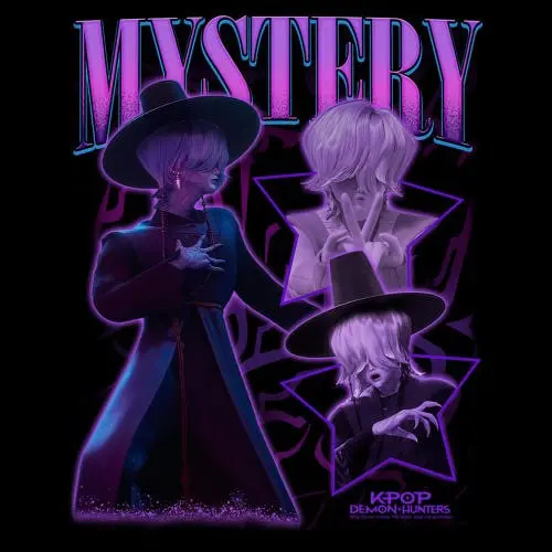 KPOP DEMON HUNTERS Mystery Saja Collage Graphic T-shirt