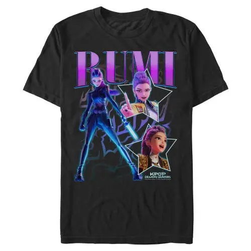 KPOP DEMON HUNTERS Rumi Super Star Logo T Shirt