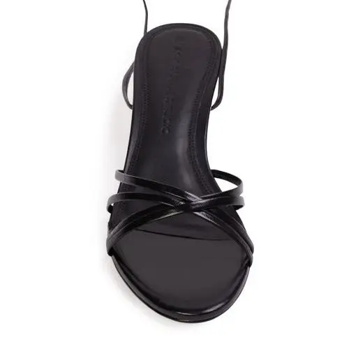 BLACK SUEDE STUDIO Suri Sandal - Black Leather
