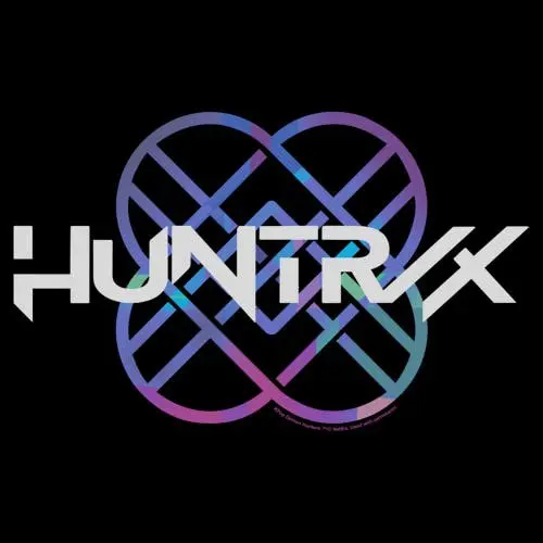 KPOP DEMON HUNTERS Huntrix Holographic Logo T Shirt