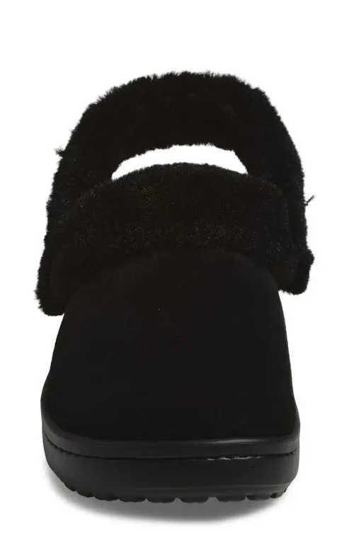 CROCS Faux Suede And Faux Fur Clog