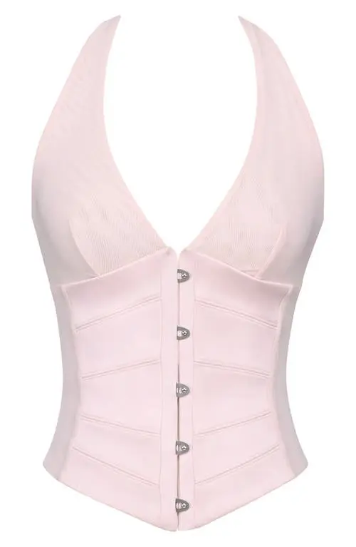 House Of Cb Lia Corset Halter Top