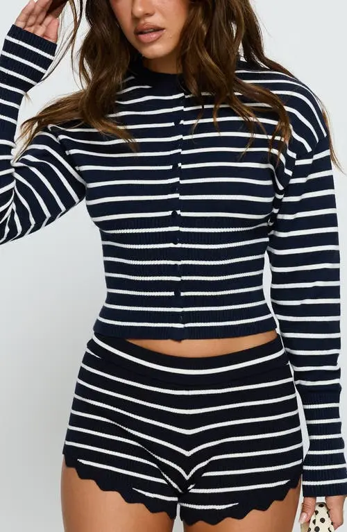 Princess Polly Striped Knit Cardigan