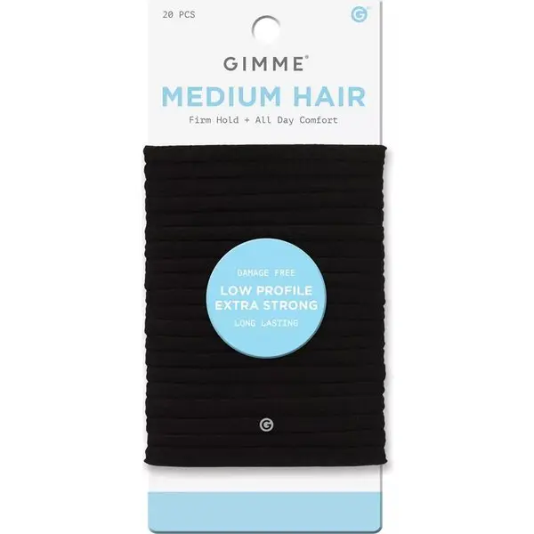 GIMME BEAUTY Low Profile Hair Bands - Black