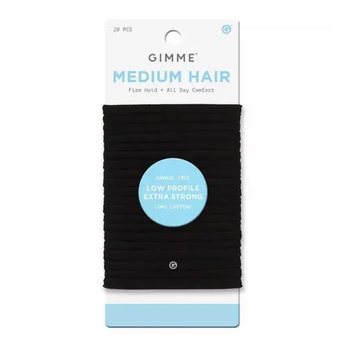 GIMME BEAUTY Low Profile Hair Bands - Black