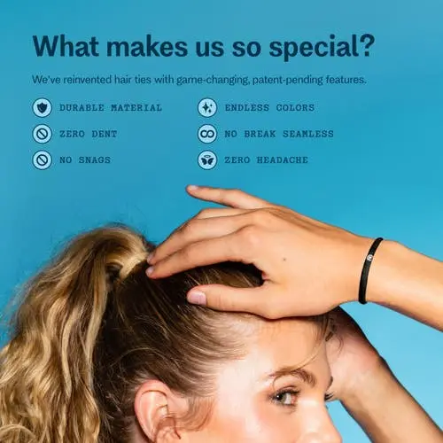 GIMME BEAUTY Low Profile Hair Bands - Black