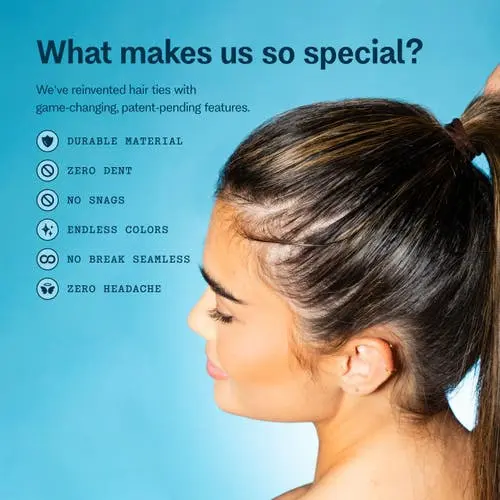 GIMME BEAUTY Low Profile Hair Bands - Dark Brown