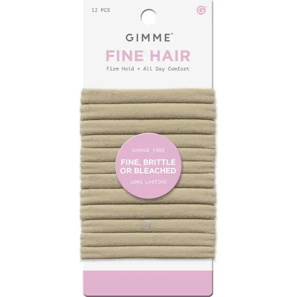 GIMME BEAUTY Fine Fit Hair Bands - Beige