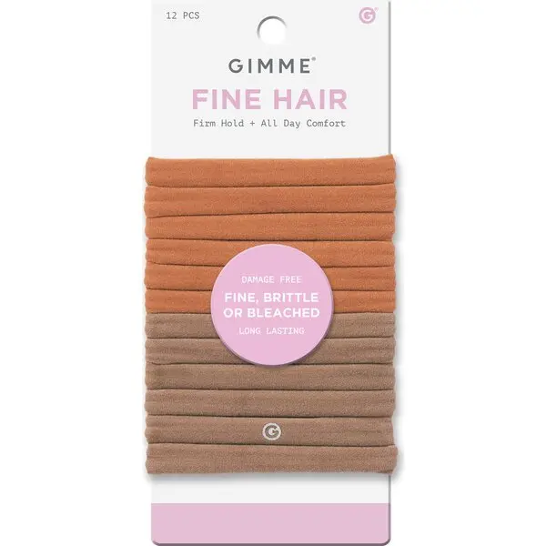 GIMME BEAUTY Fine Fit Hair Bands - Brown