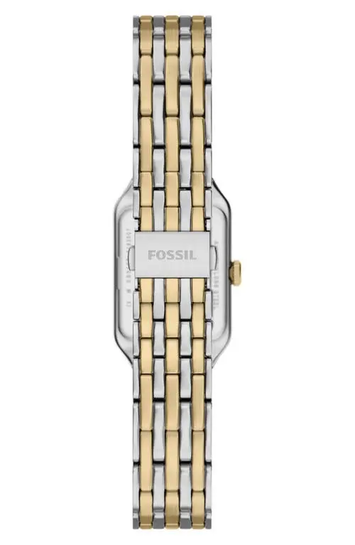 Fossil Mini Raquel Tank Bracelet Watch - Two Tone