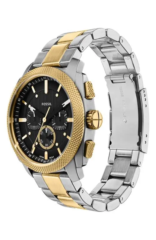 Fossil Machine Chronograph Two-tone Bracelet Watch