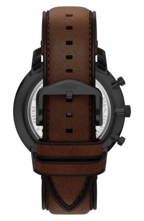 Fossil Neutra Chronograph Leather Strap Watch