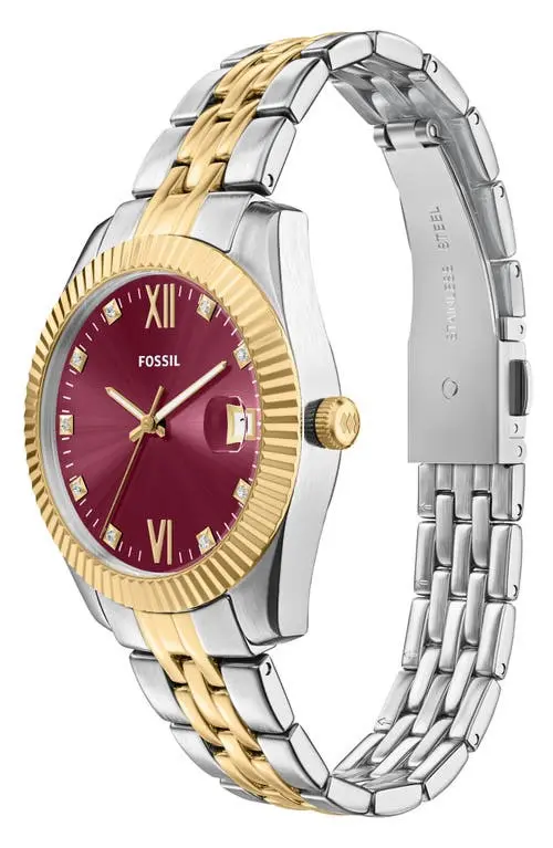 Fossil Scarlette Two-tone Bracelet Watch