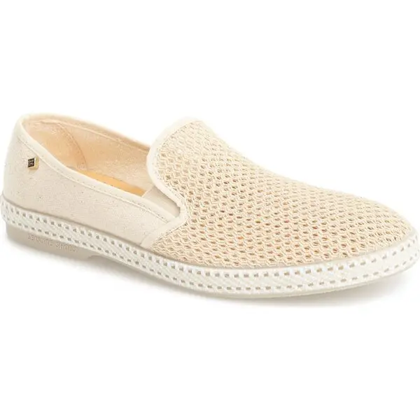 Rivieras Classic Canvas And Mesh Loafers - Beige/beige