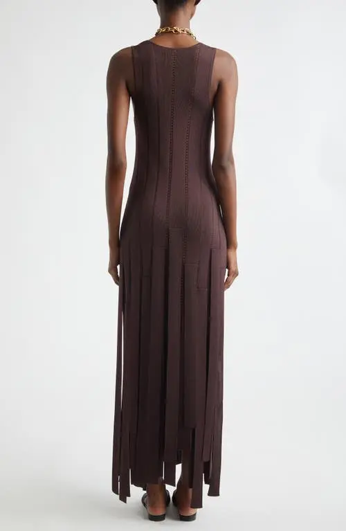 Zimmermann Kindred Spirit Luna Fringe Pointelle Rib Sweater Dress