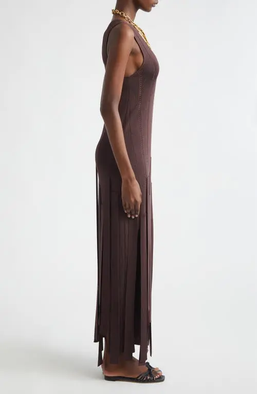 Zimmermann Kindred Spirit Luna Fringe Pointelle Rib Sweater Dress