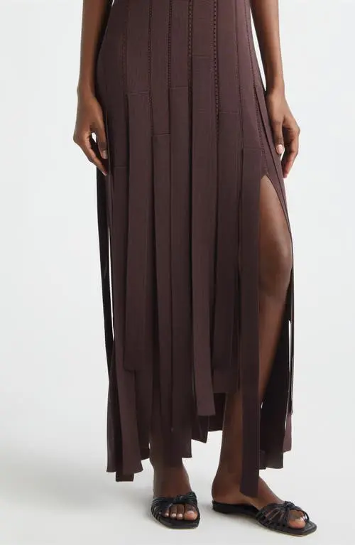 Zimmermann Kindred Spirit Luna Fringe Pointelle Rib Sweater Dress