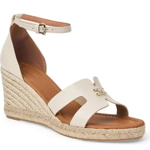 Bruno Magli Dina Ankle Strap Wedge Sandal - Bone Nappa