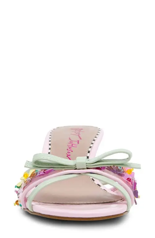 Betsey Johnson Shirley Kitten Heel Sandal
