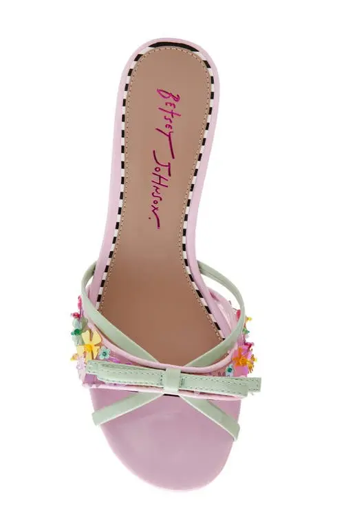 Betsey Johnson Shirley Kitten Heel Sandal