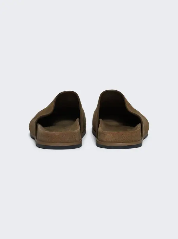 Rick Owens Granola Suede Mules