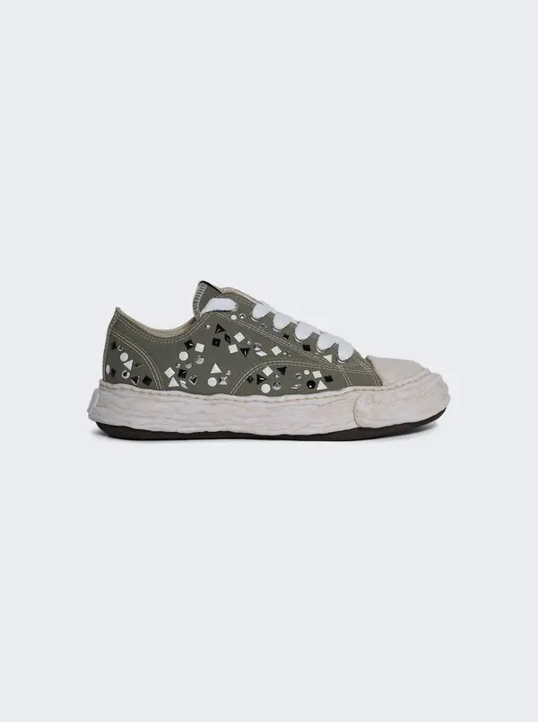 Mihara Yasuhiro Peterson Og Sole Embellished Low Top Sneakers - Green